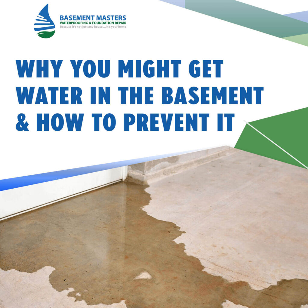 Why You Might Get Water in the Basement and How to Prevent it